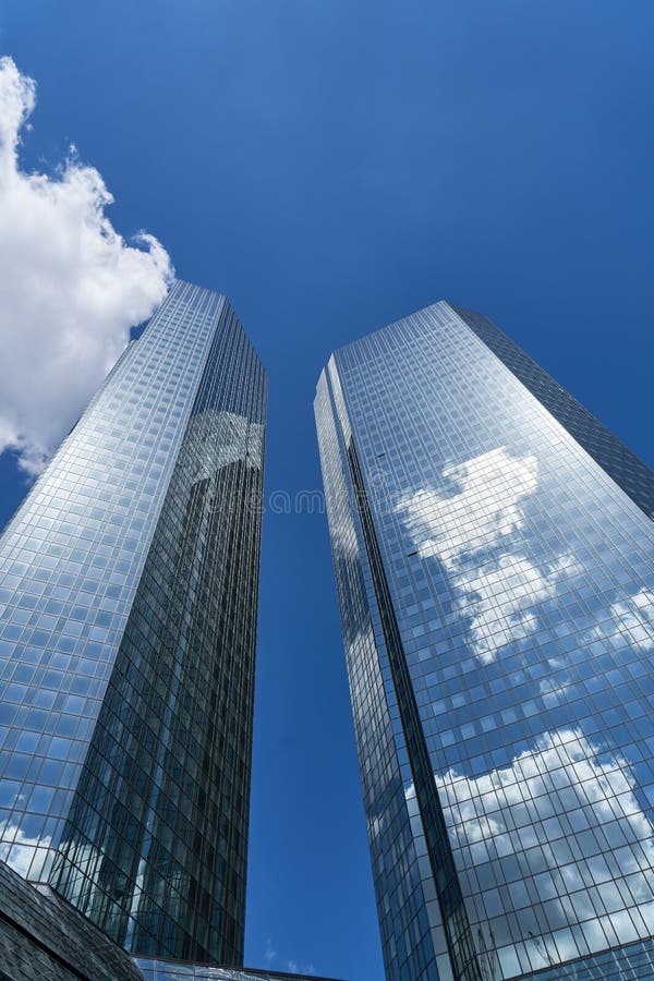 Modern High-rise Architecture in Frankfurt am Main Stock Photo - Image ...