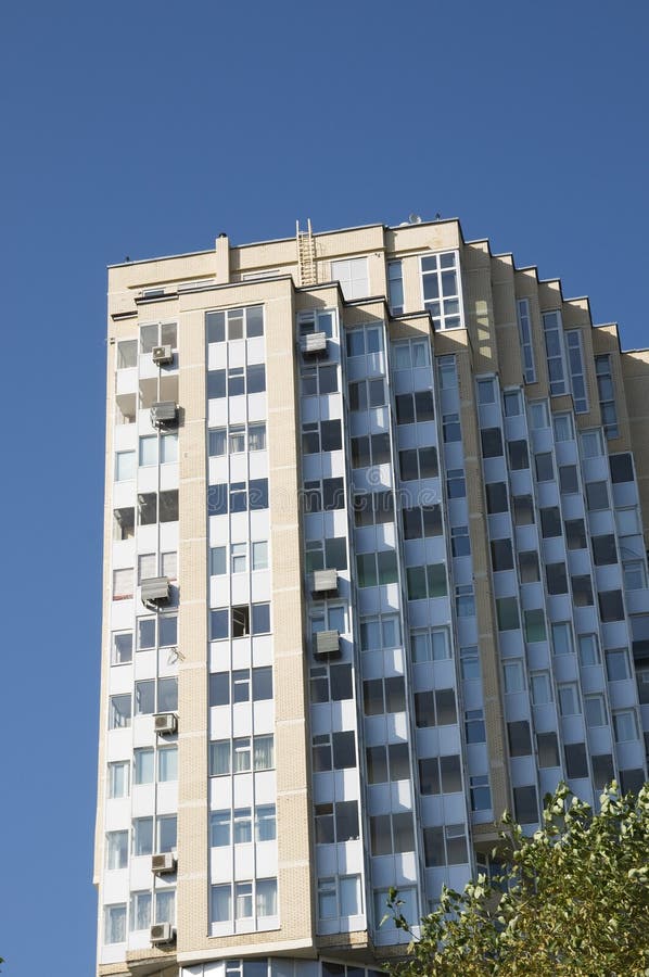 Modern high-rise building stock image. Image of architecture - 15382483