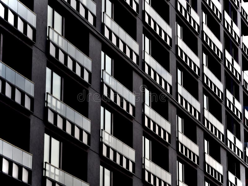 Modern High-rise Building Facade. Stock Photo - Image of urban ...