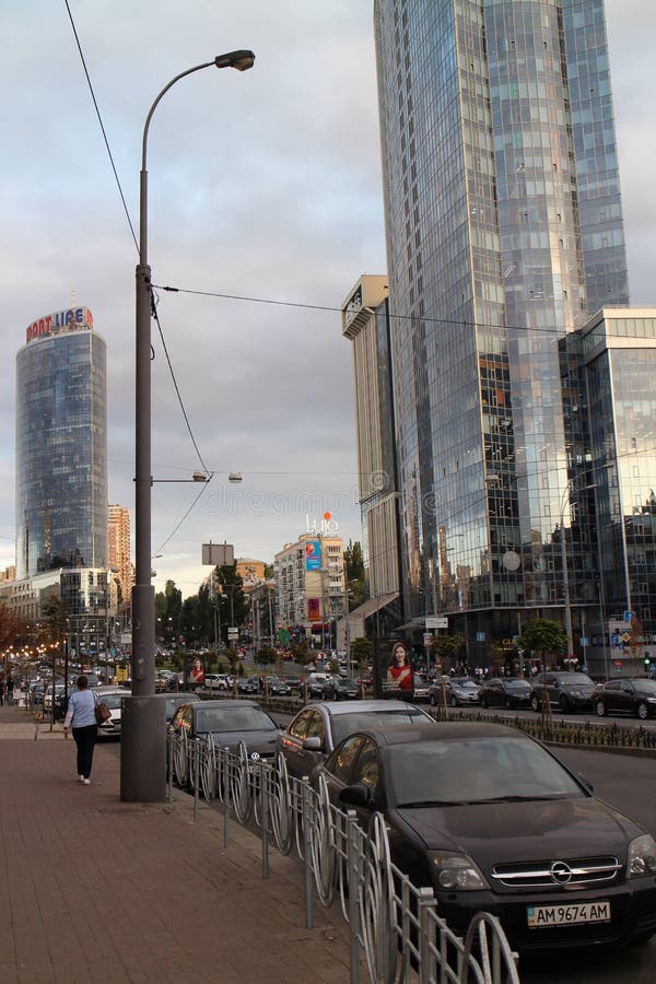Modern High-rise Building in Kiev Editorial Stock Photo - Image of ...
