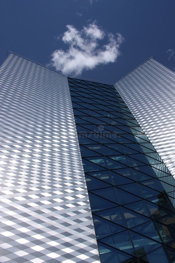 The Modern High-rise Building Stock Photo - Image of high, reflection ...