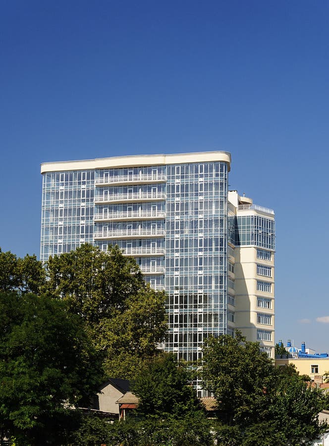 Modern high-rise building stock image. Image of blue - 79140703