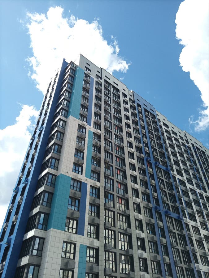 Modern High-rise Building. Multi-storey Building. Beautiful ...