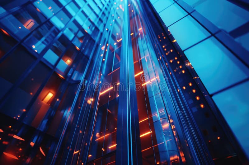 Modern High Rise Building Numerous Windows Multiple Floors Stock Photos ...