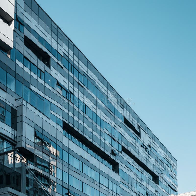Modern High-rise Building with a Sleek Glass Façade Reflecting the ...