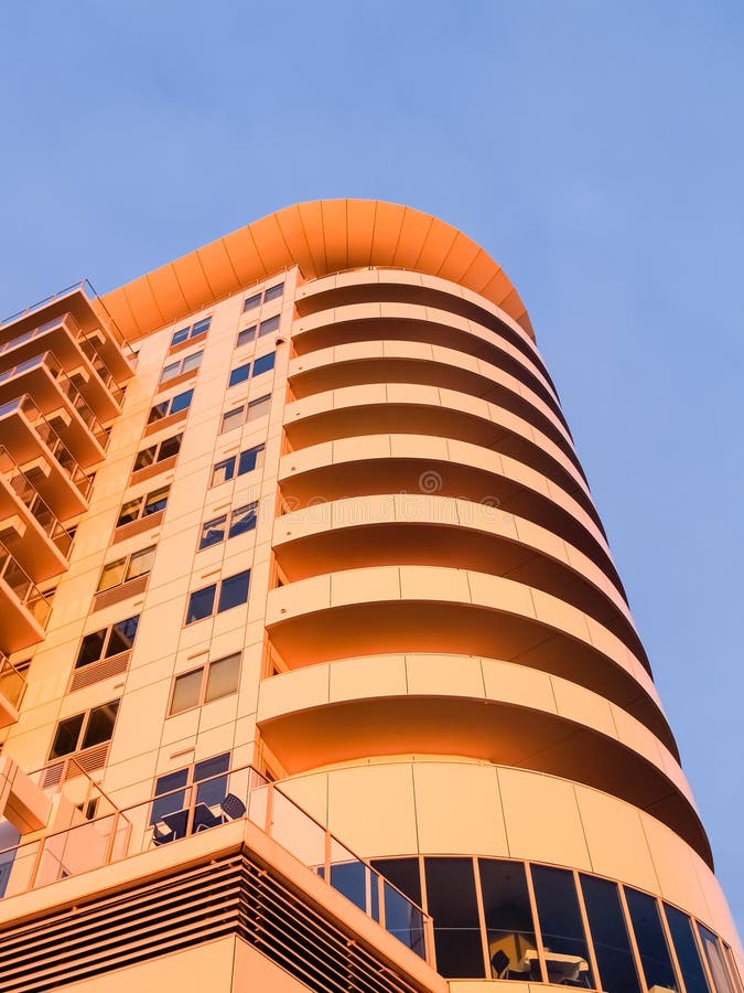 High-rise Building from Street Stock Image - Image of home, business ...