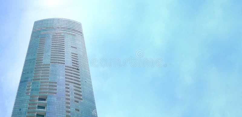 Modern High-rise Buildings Against a Beautiful Sky Background Stock ...