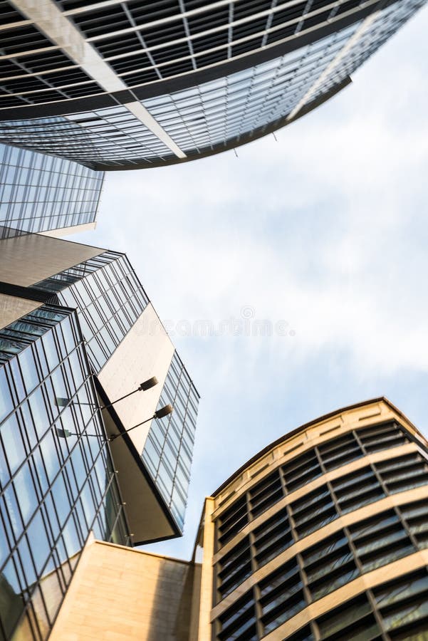 Modern high-rise buildings stock image. Image of cityscape - 52328061