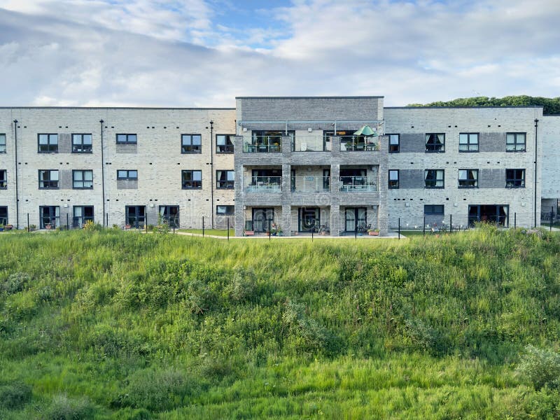 Modern High Rise Flats at New Development Stock Photo - Image of ...