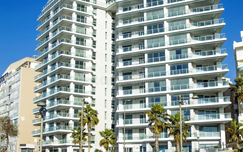 Hotel high rise facade stock image. Image of outdor, identical - 19384233