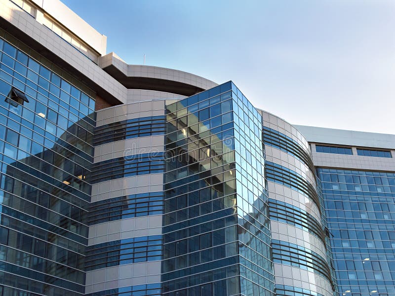 Modern High-rise Office Building Stock Image - Image of commercial ...