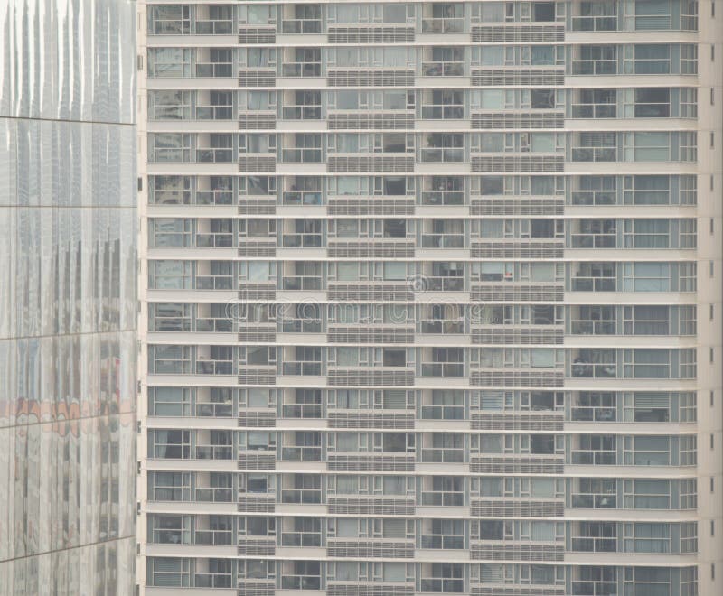 Modern High Rise Office Building with Glass Facade Stock Photo - Image ...