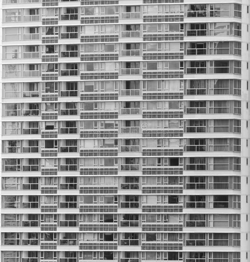 Modern High Rise Office Building with Glass Facade Stock Image - Image ...