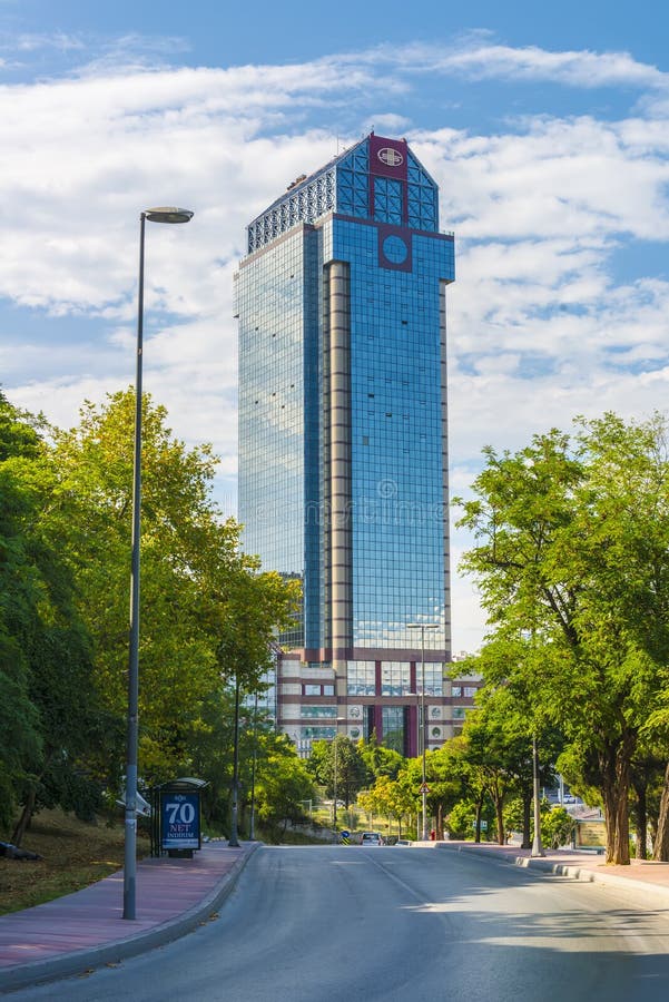 Modern High-rise Office Building in Istanbul. Editorial Photography ...