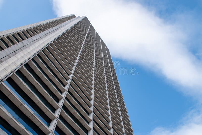 Modern High Rise Office Building in Japan with Blue Sky Stock Image ...