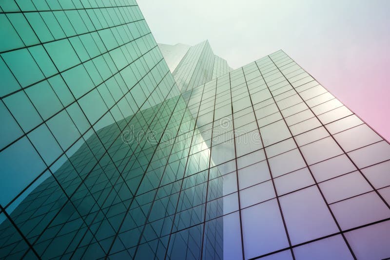 Modern High-rise Office Building Looking for Abstract Background Stock ...