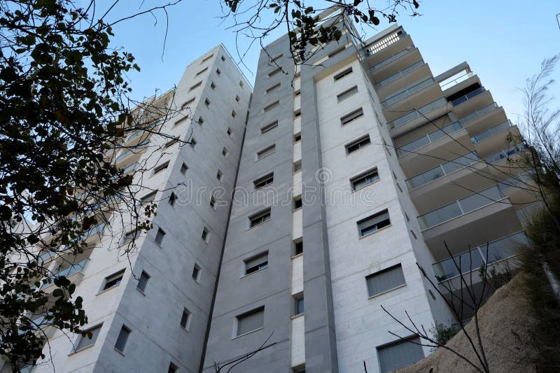 Walking Around the Spring City of Haifa, Israel in Spring. Stock Photo ...