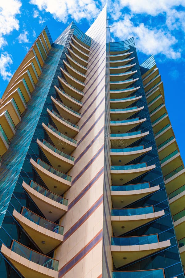 A Modern High-rise Residential Building in UAE Stock Photo - Image of ...