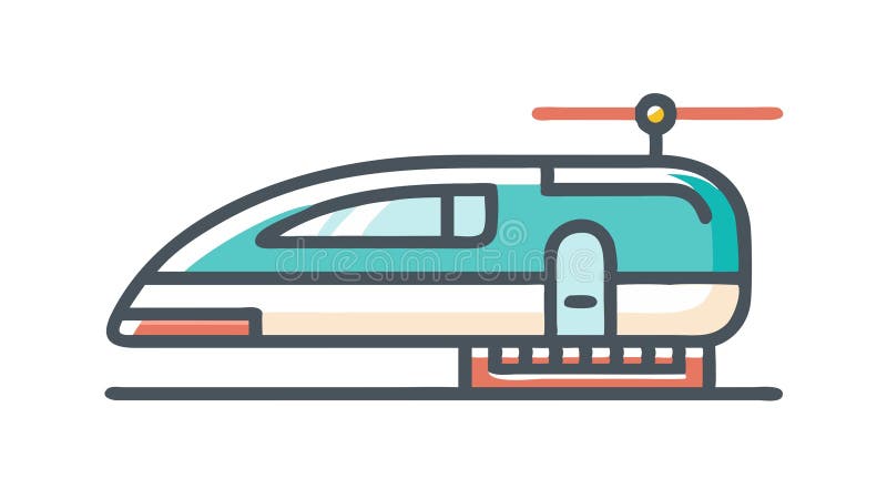 Streamlined Modern Bullet Train Design Stock Illustrations – 387 ...
