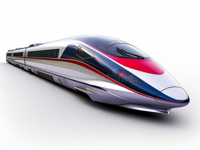 Modern High-Speed Train Concept Stock Image - Image of innovation ...