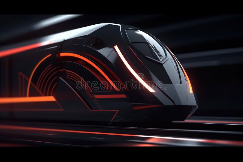 Modern High Speed Train, Fast Travel Transport Generative Ai Stock ...