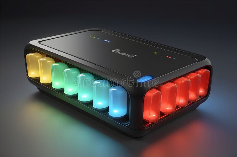 Modern High-Speed WiFi Extender with Colorful LED Lights – Advanced ...