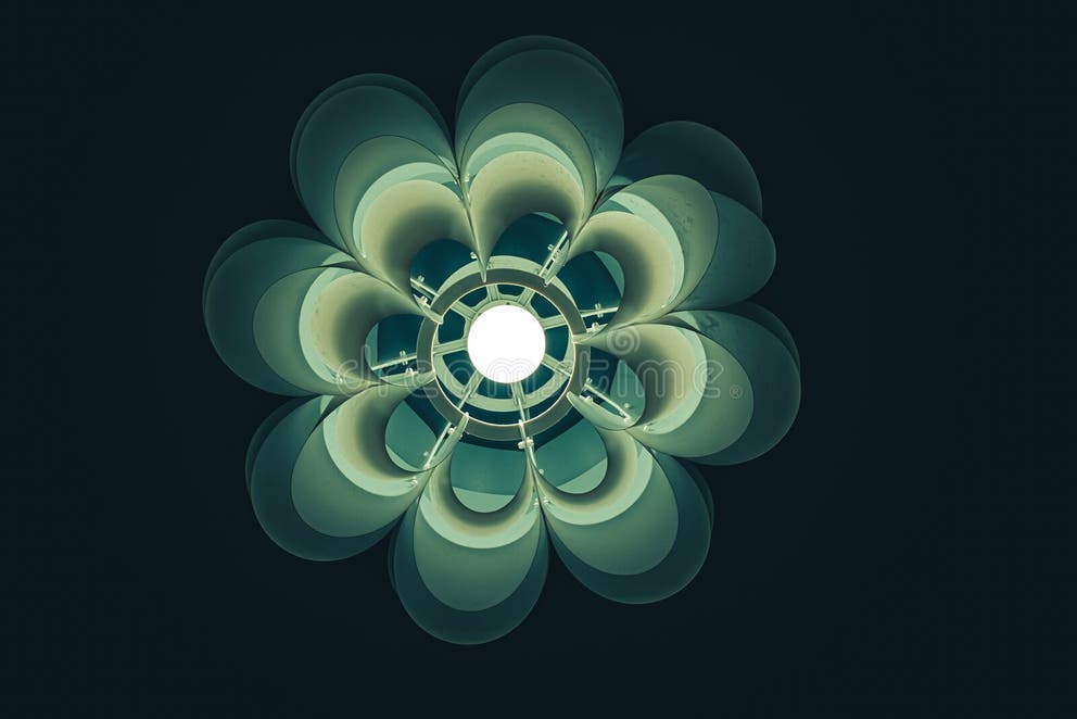 Modern High-tech Chandelier on the Ceiling Stock Photo - Image of home ...