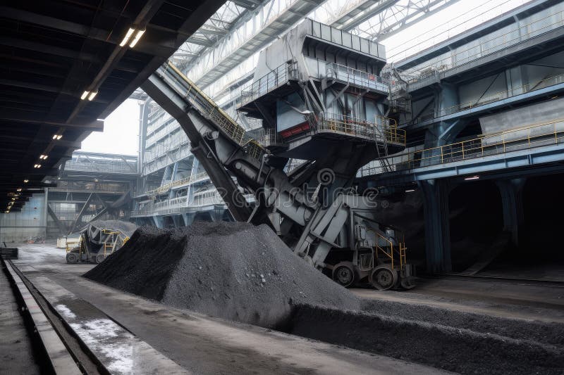 Modern, High-tech Coal Mine with Advanced Equipment and Technology ...