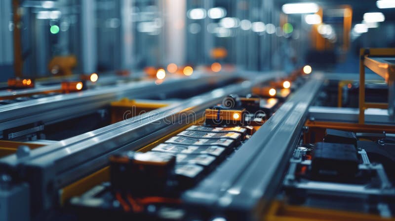 Modern High-tech Environment Automating the Assembly of Battery Packs ...