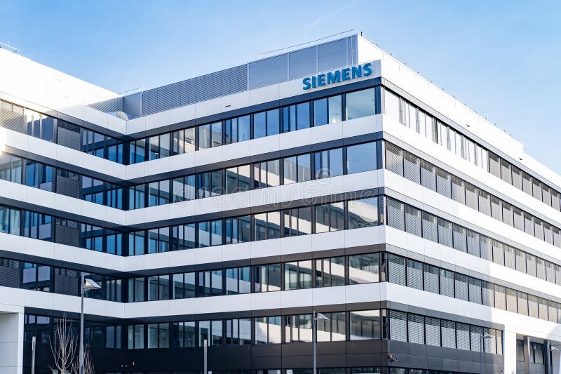 Modern High-tech Siemens Office, German Conglomerate Operating of ...