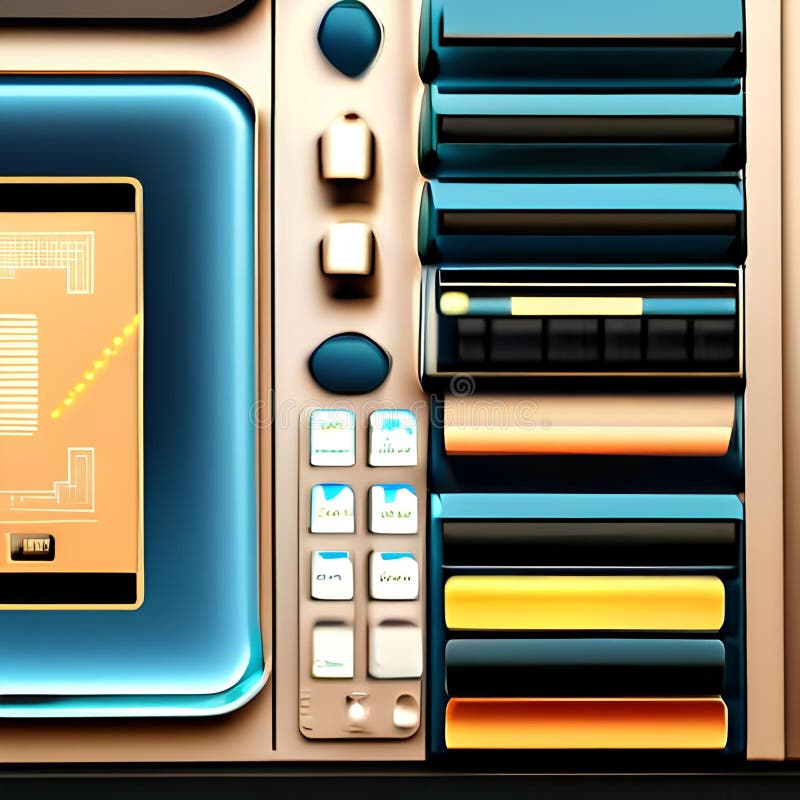 A Modern, High-tech Smart Home Control Center with Touchscreens ...