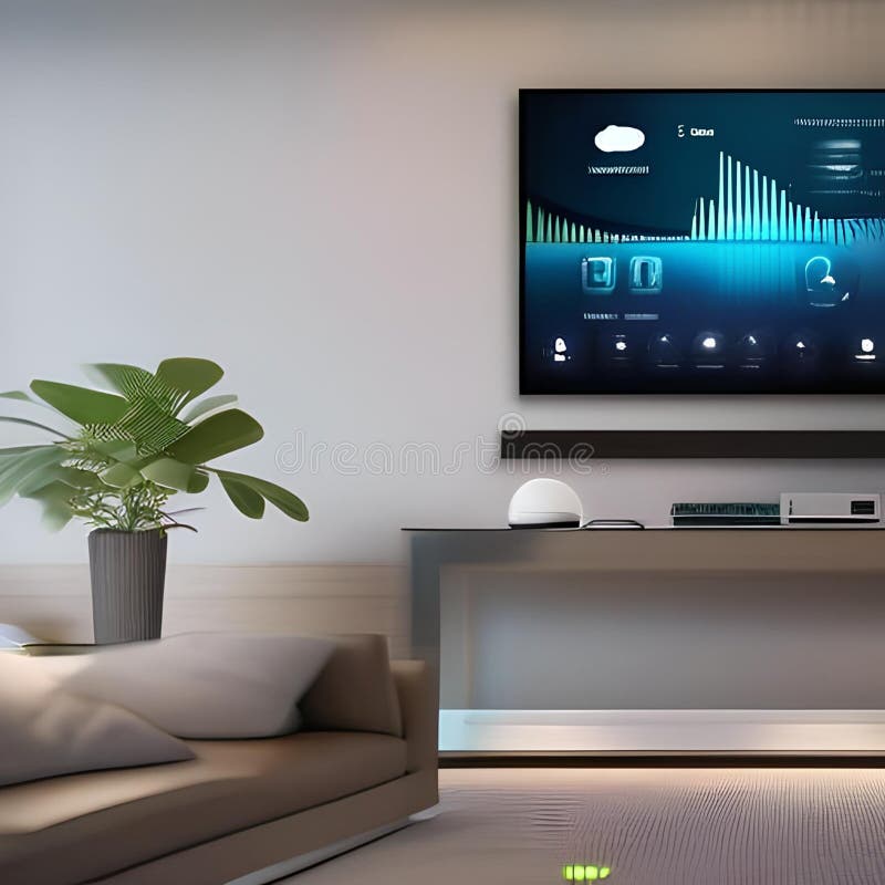 A Modern, High-tech Smart Home Control Center with Touchscreens ...