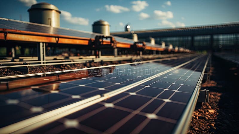 A Modern High-tech Solar Panel for Generating Electricity from the Sun ...