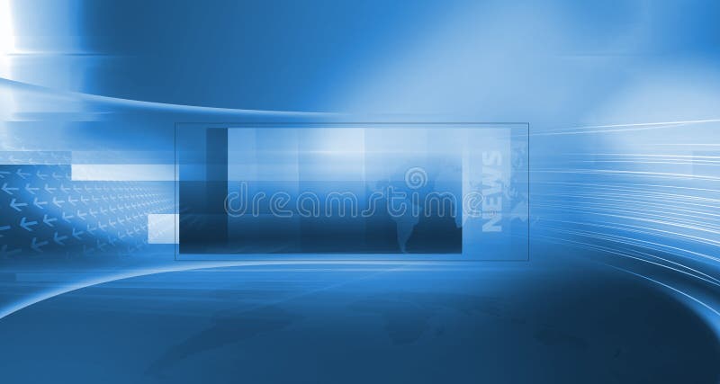 The Modern, High Tech Style Digital Computer is Shown in this Blue ...