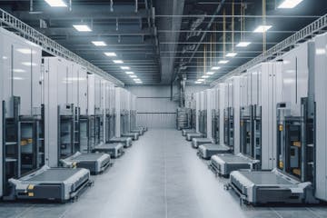 Modern and High-tech Warehouse, with Advanced Inventory Tracking System ...