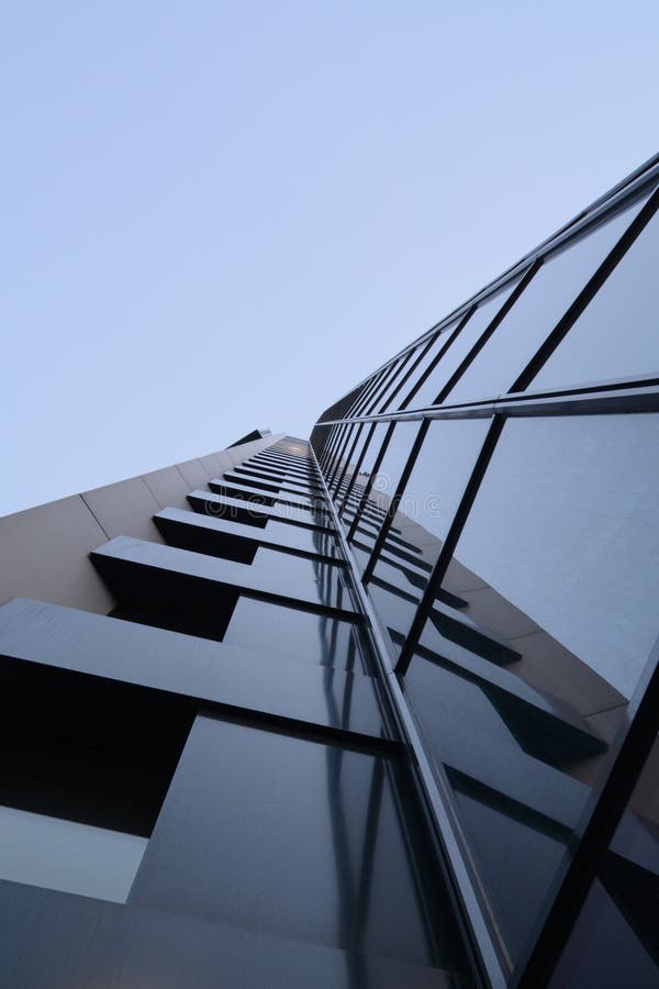 Modern Highrise Building Seen from Below Stock Image - Image of ...