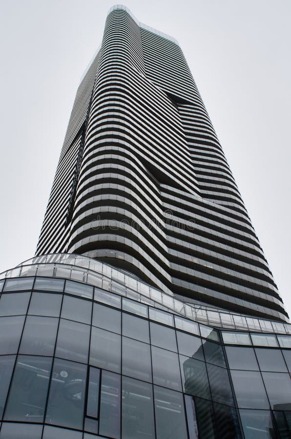 Modern-highrise Building in Urban Setting Stock Image - Image of rise ...