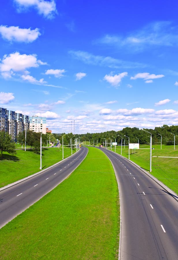 Modern highway stock image. Image of landscape, pass - 26558639