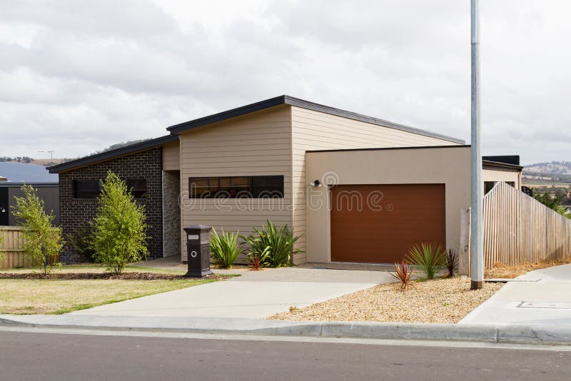 Modern home stock image. Image of property, design, dream - 18891755