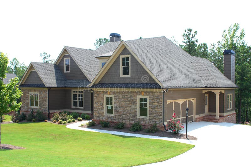 Home on Hill stock photo. Image of stone, house, blue - 2627226