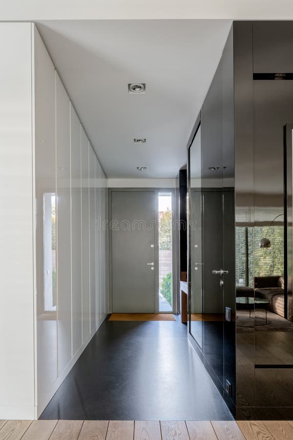 Modern home corridor stock photo. Image of corridor - 185522870