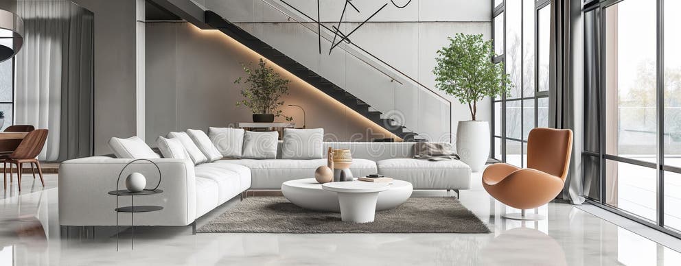 Modern Home Design Interior Stock Photo - Image of contemporary ...