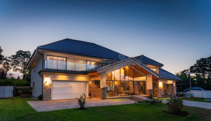 Modern Home Featuring Advanced Electrical and Lighting Systems in a ...
