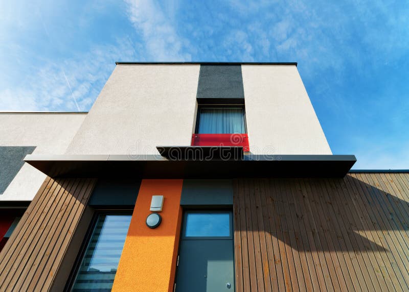 Modern Home and House Residential Building Complex Real Estate Stock ...