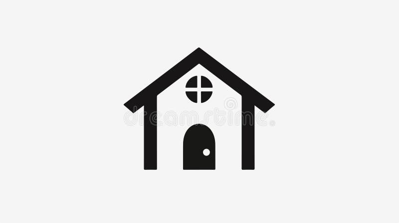 Modern Home Icon for Basic Web and UI Design Concepts Stock ...