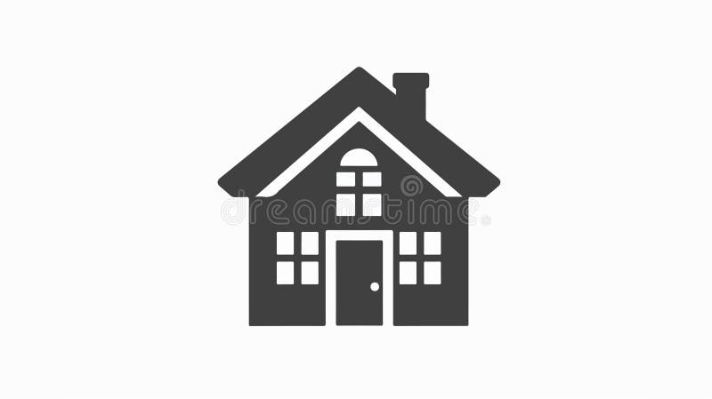 Modern Home Icon for Web and UI Design Stock Illustration ...