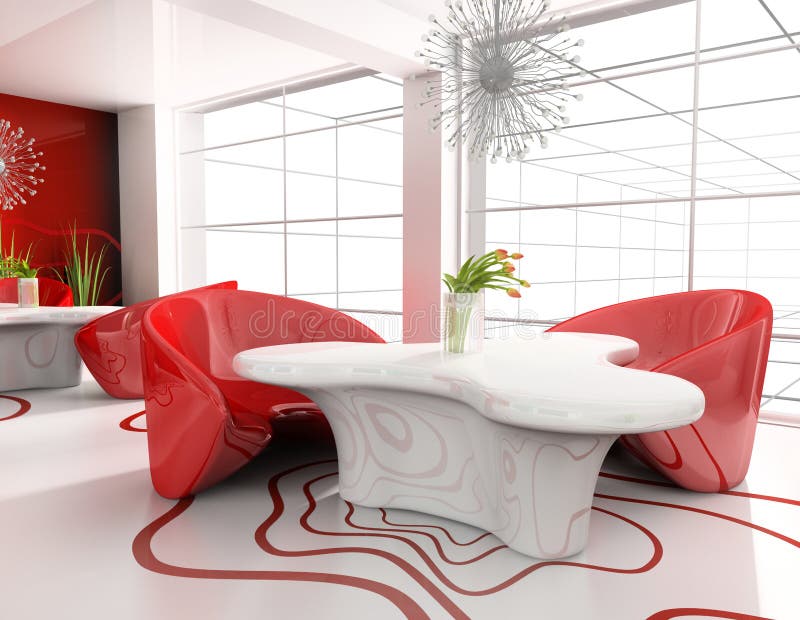 Modern home interior stock illustration. Illustration of home - 5818711