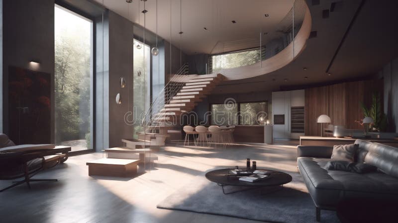 Modern Home Interior with Open Floor Plan, a Breathtaking Space To Live ...