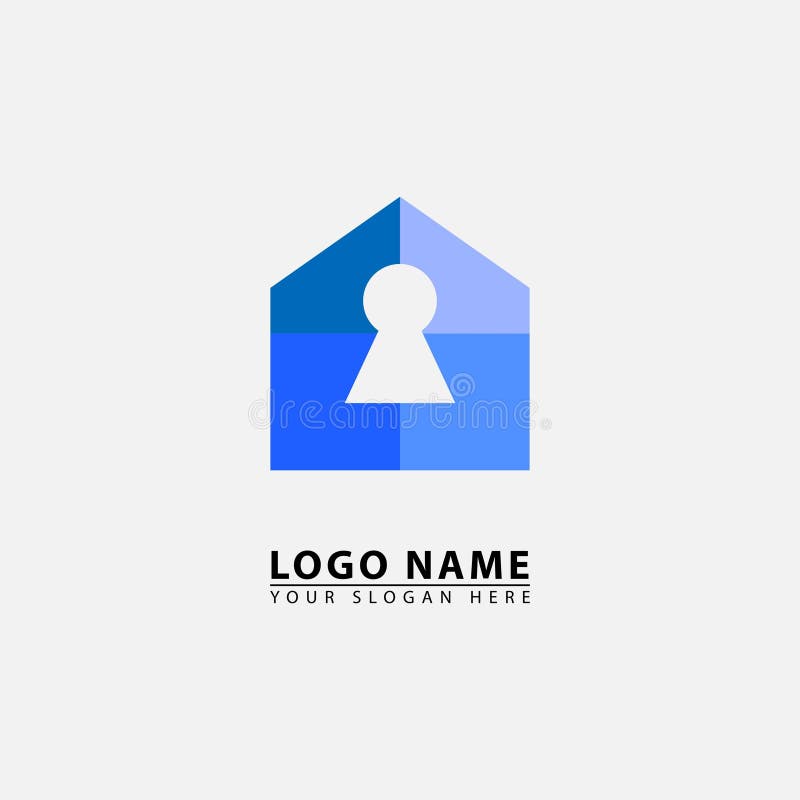 Modern home key logo icon stock vector. Illustration of abstract ...