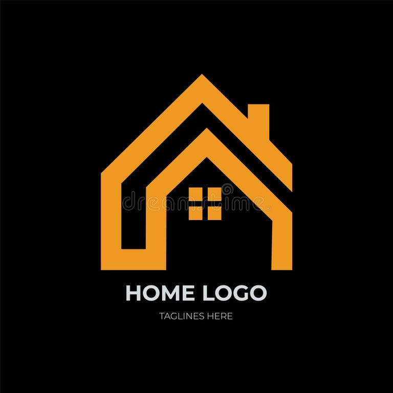 A Modern Home Logo Design - Sleek and Minimalist Stock Vector ...